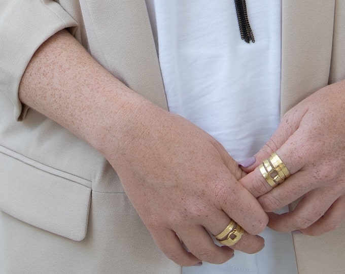 Jewish Ring, Prayer Ring, Ring for Women, Unique Statement Ring, 925 ...