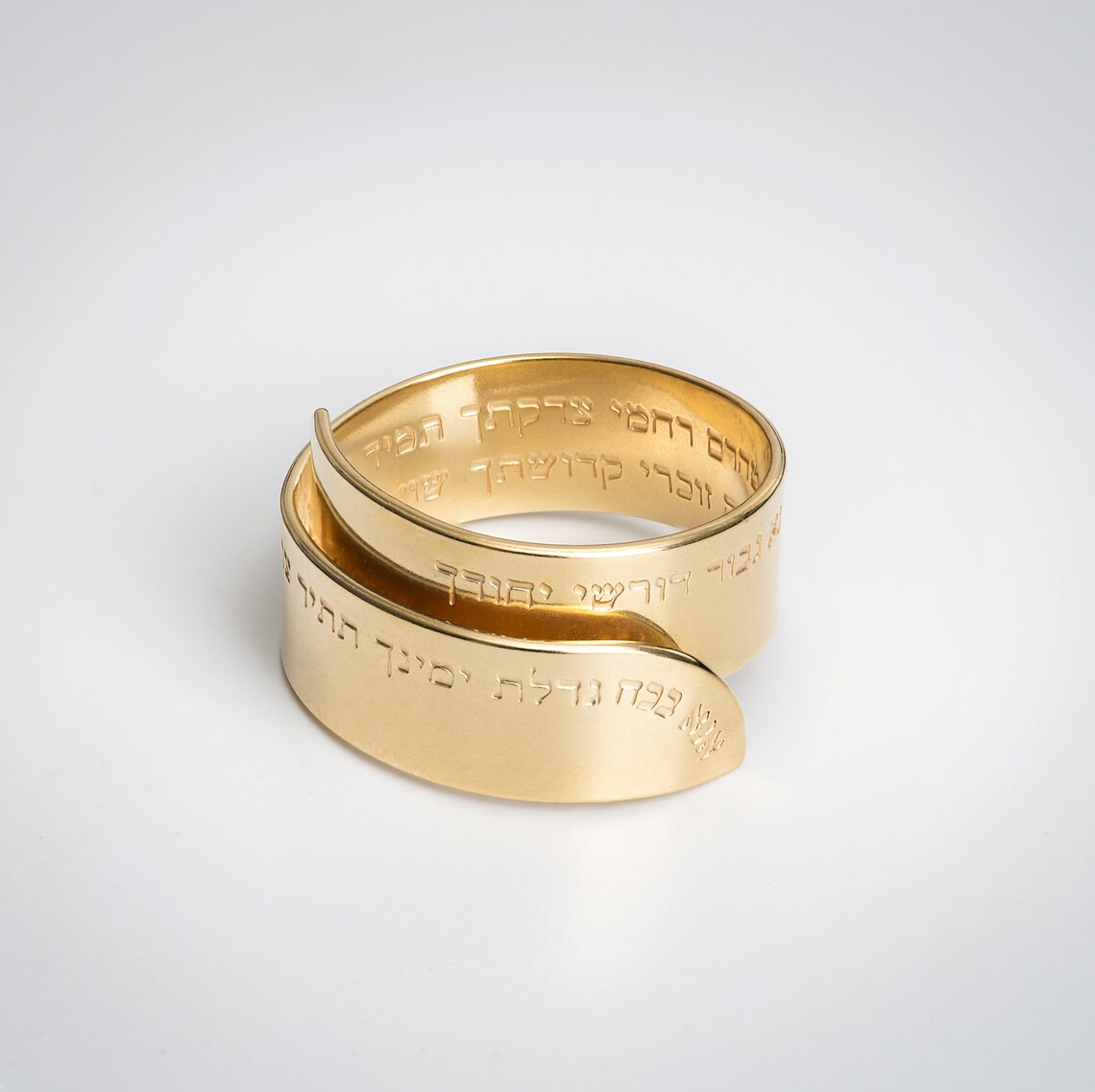 Jewish Ring Prayer Ring Kabbalah Ring Custom Gold Ring - Etsy