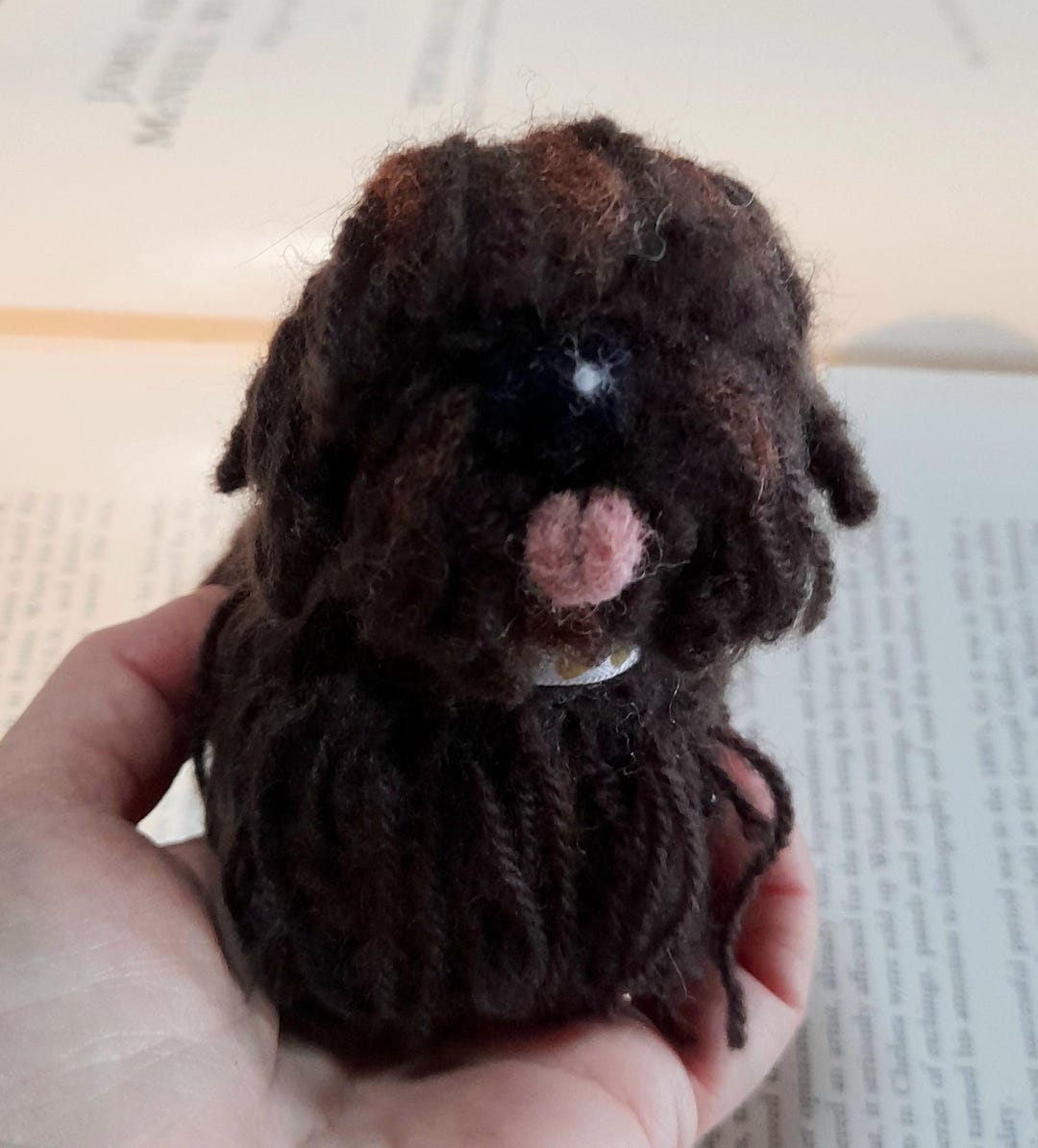 Ball of Wool Felted Dreadlock Dog Unique Sculpture Collectable, Gift ...