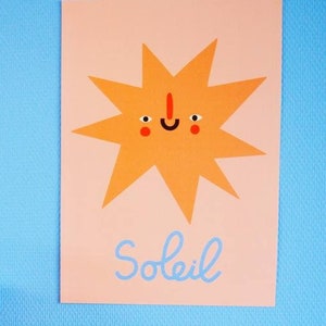 Sun A3 Poster / Kids Decor / Colorful Home / Playroom | Etsy