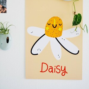 Daisy A3 Poster/ Kids Decor / Colorful Home / Playroom - Etsy