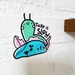 Take It Slow Snail Sticker / Animal Decal / Garden Sticker - Etsy
