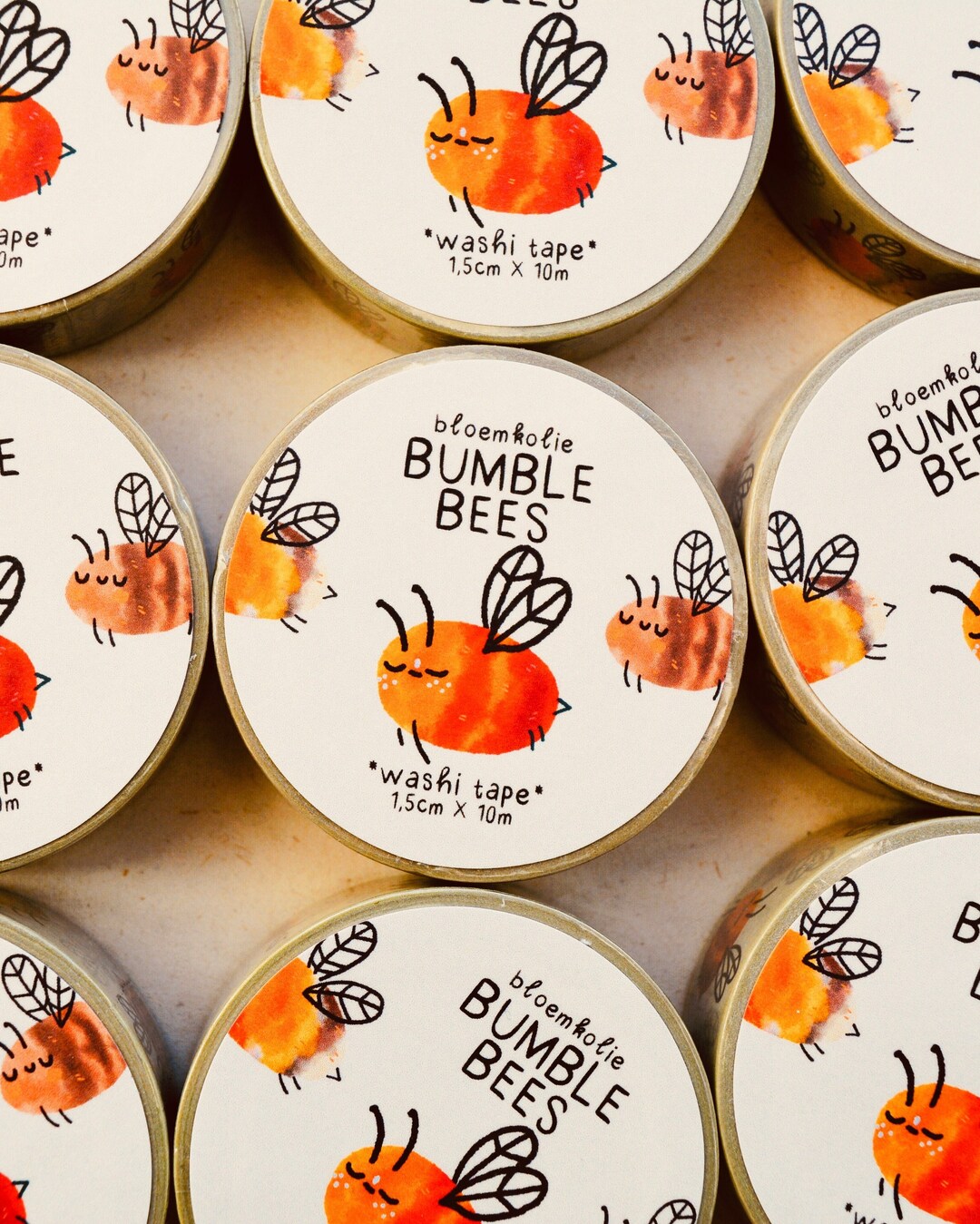 Bumble Bee Washi Tape / Deco Animal Washi Tape / Bullet Journal ...