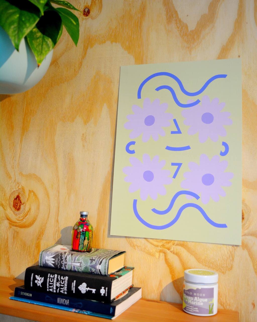 Flowers Reflection A3 Poster / Kids Room / Colorful Print / - Etsy