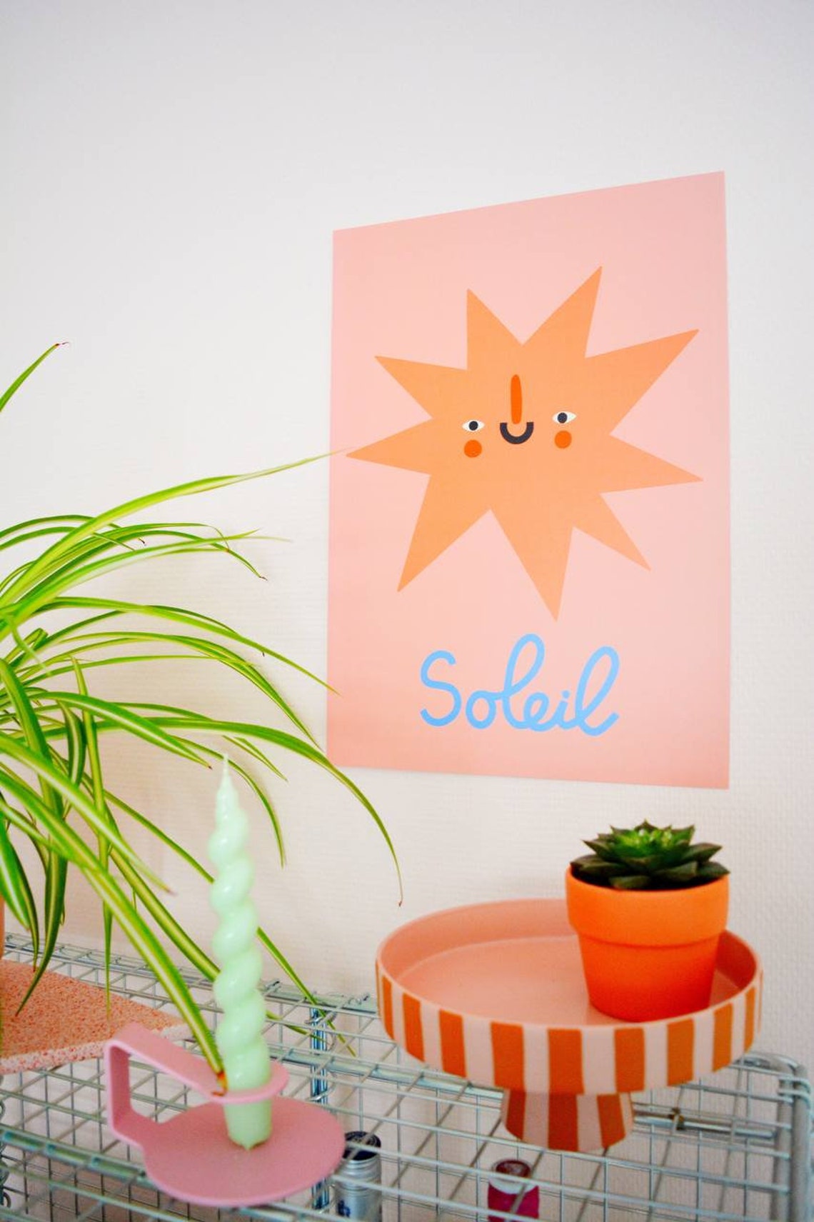 Sun A3 Poster / Kids Decor / Colorful Home / Playroom - Etsy
