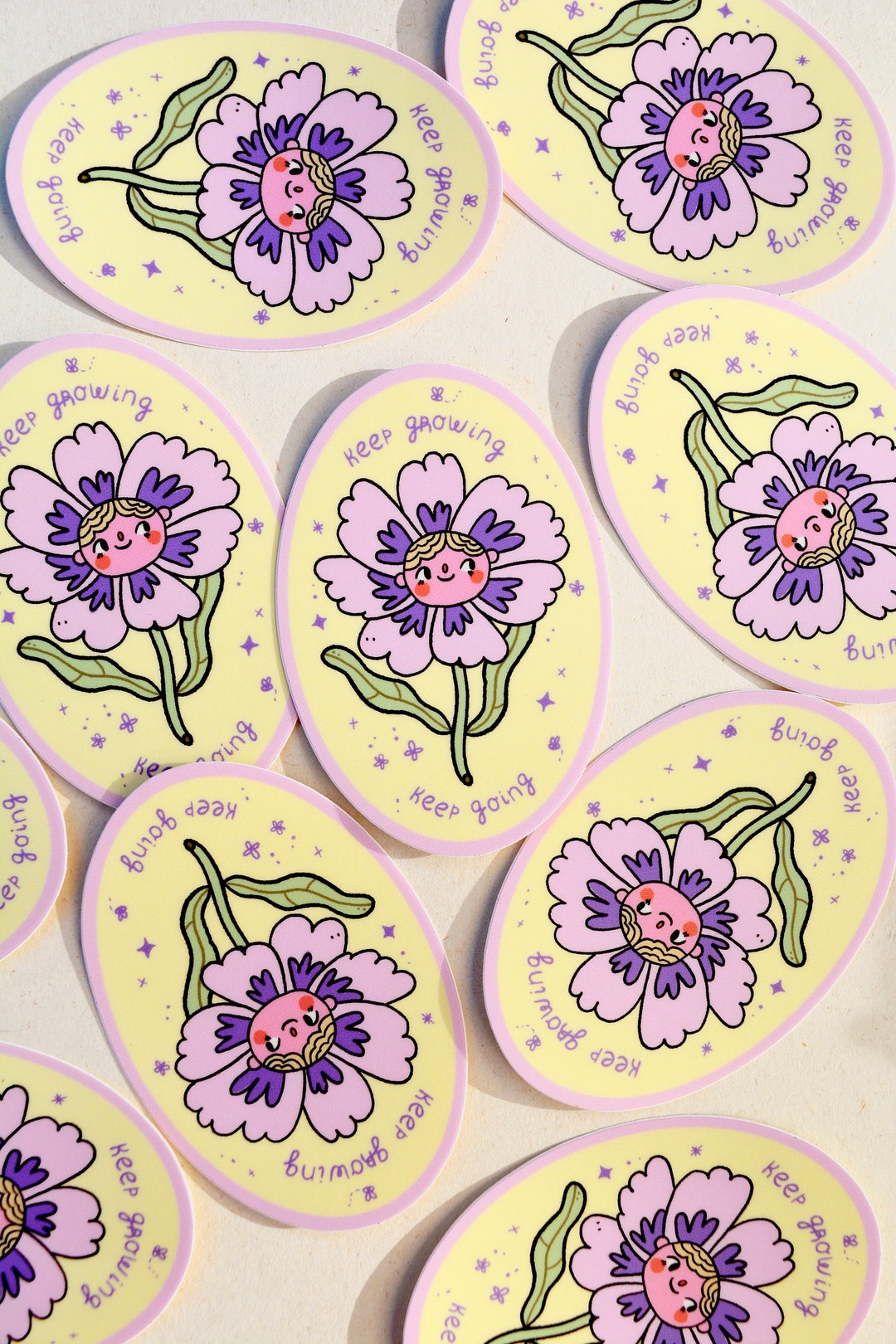 Keep Growing Flowergirl Sticker - Dishwasher Safe and Waterproof - Etsy