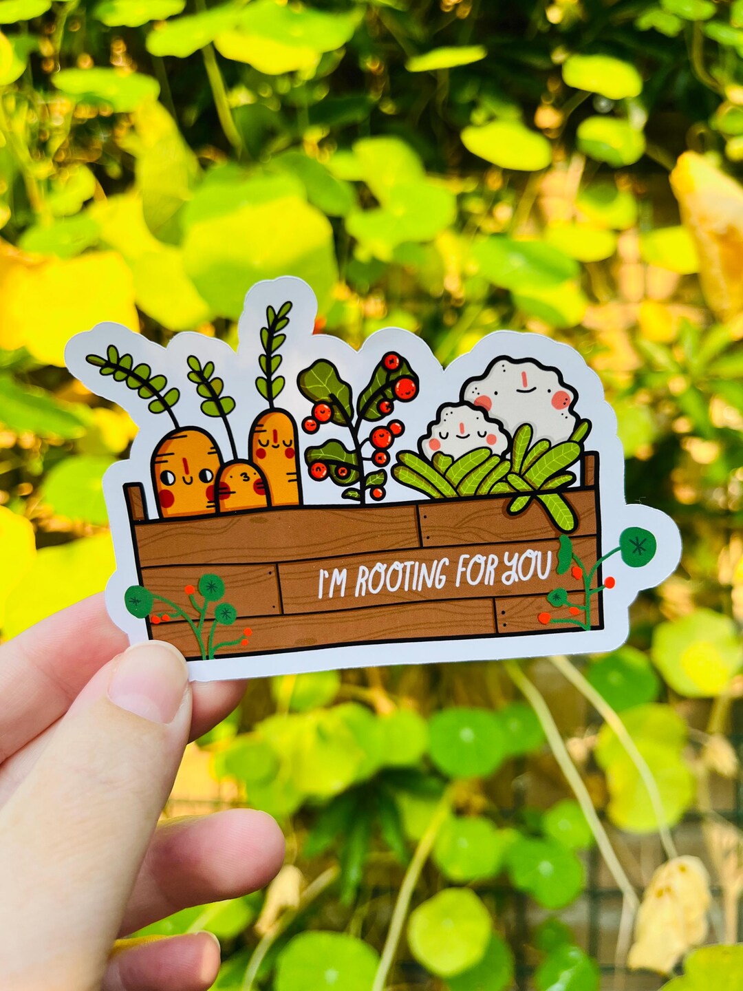 I'm Rooting for You Sticker / Vegetable Garden Sticker / Potager ...