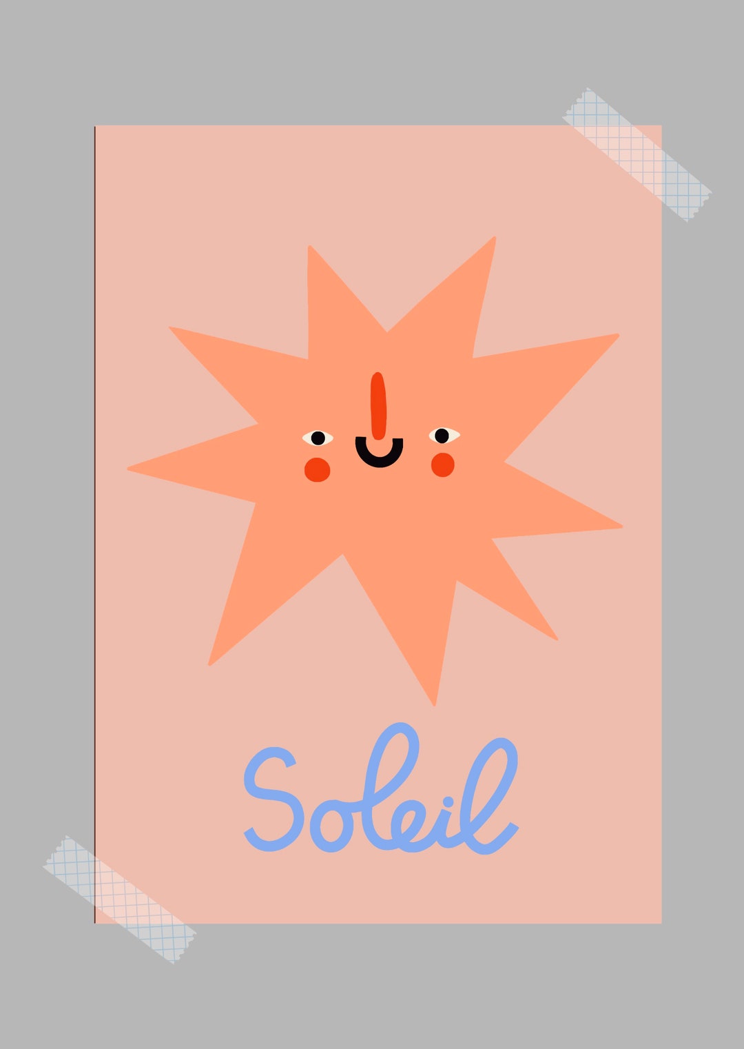 Sun A3 Poster / Kids Decor / Colorful Home / Playroom - Etsy