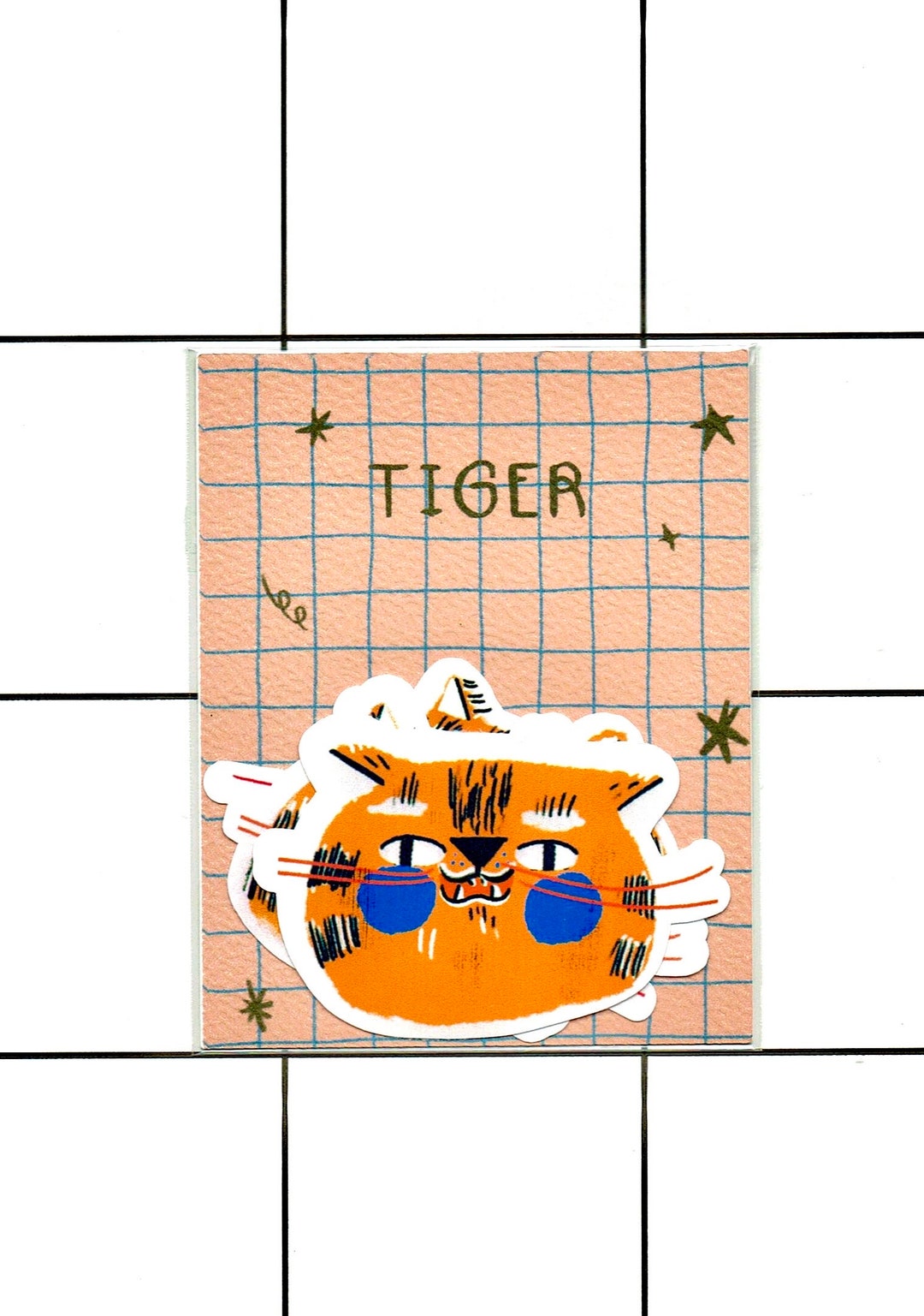 Tiger Sticker Pack / Cute Animal Stickers - Etsy