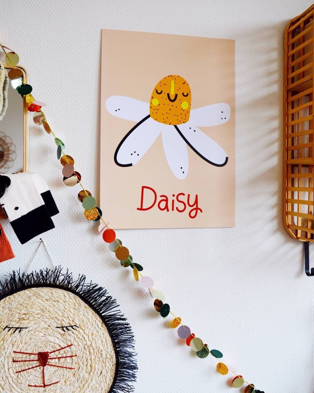 Daisy A3 Poster/ Kids Decor / Colorful Home / Playroom - Etsy