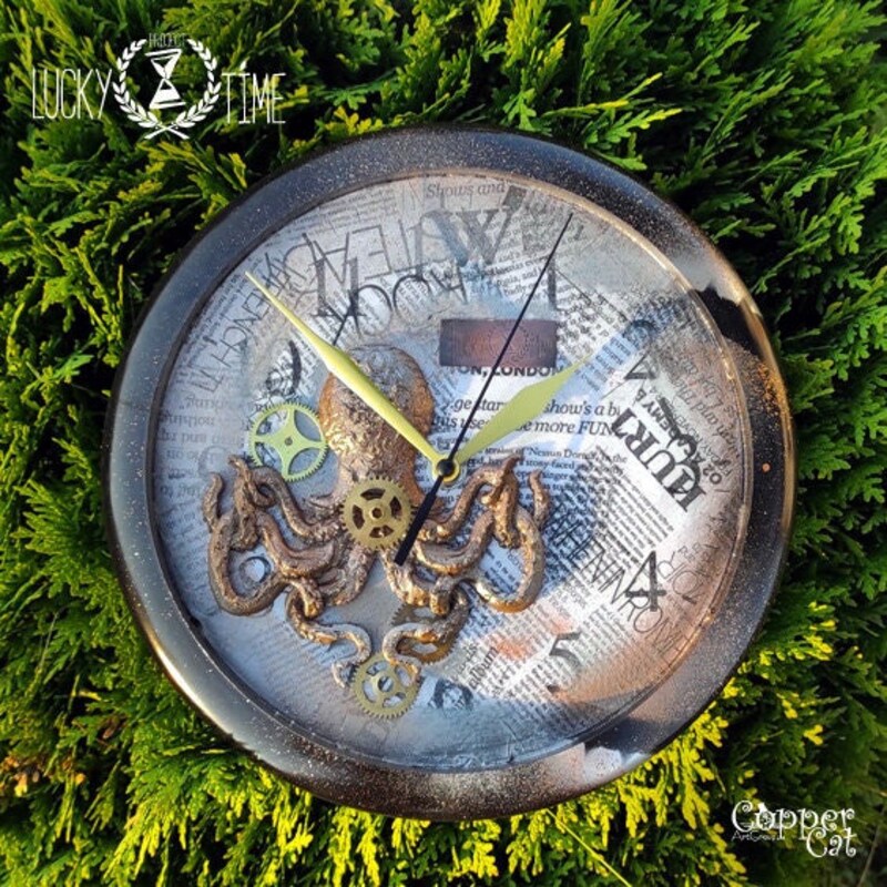 Steampunk Octopus Clock - Etsy
