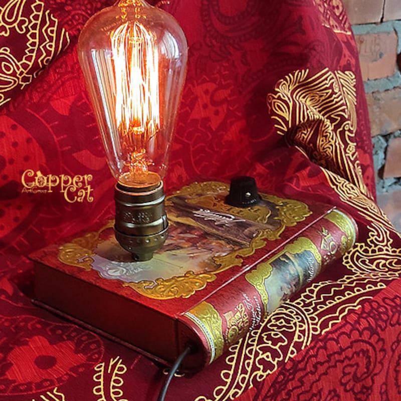Book Lamp - Etsy