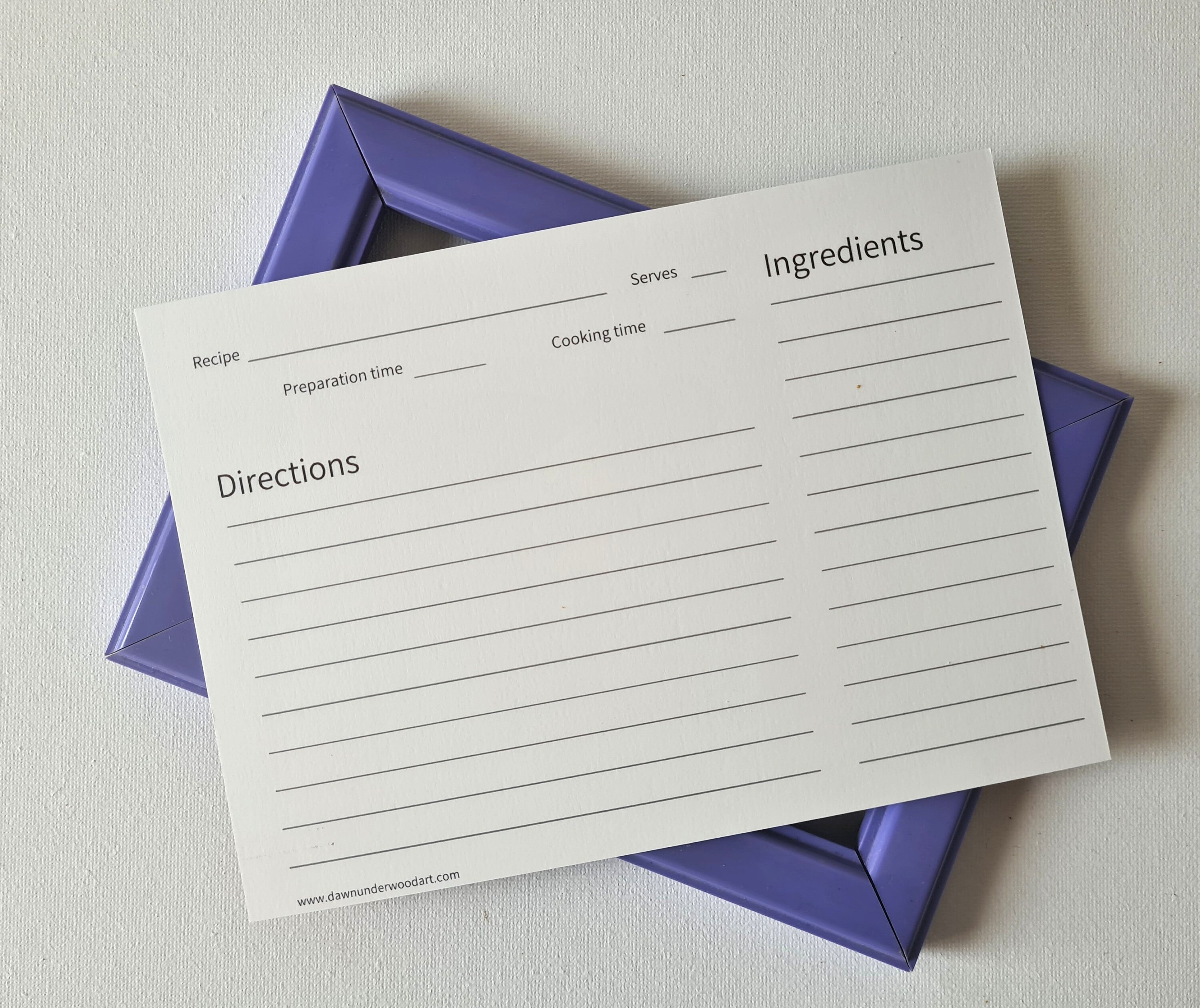 Pineapple Recipe Card - Etsy