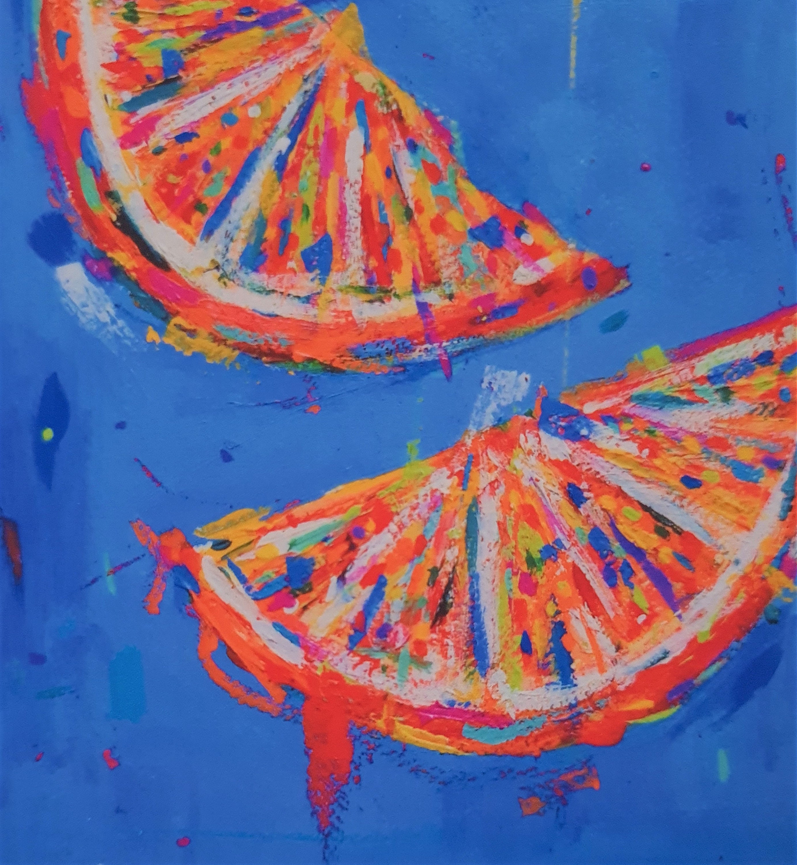 Orange Segments Print - Etsy