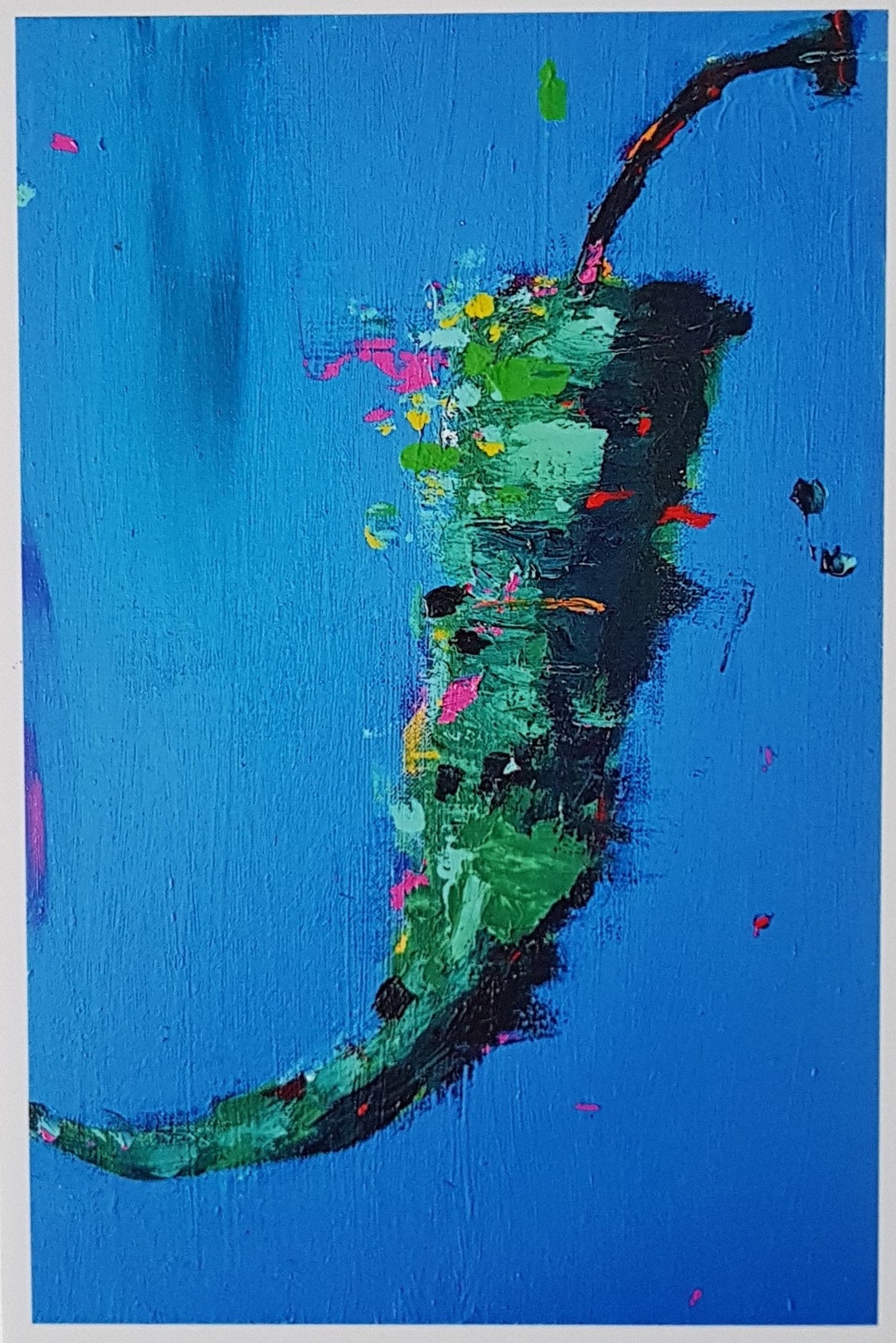 Chili Acrylic Painting Print: Signed Semi Gloss Photo Paper - Etsy