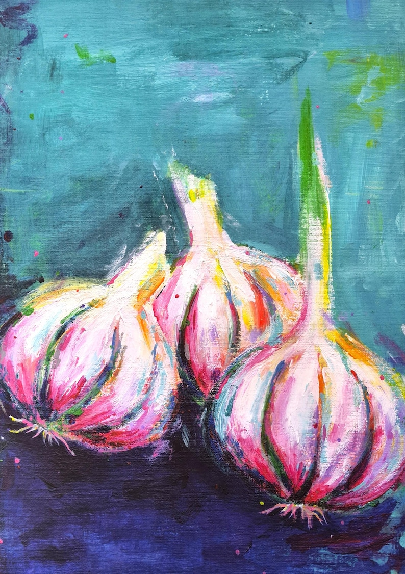 Garlic Art Print - Etsy