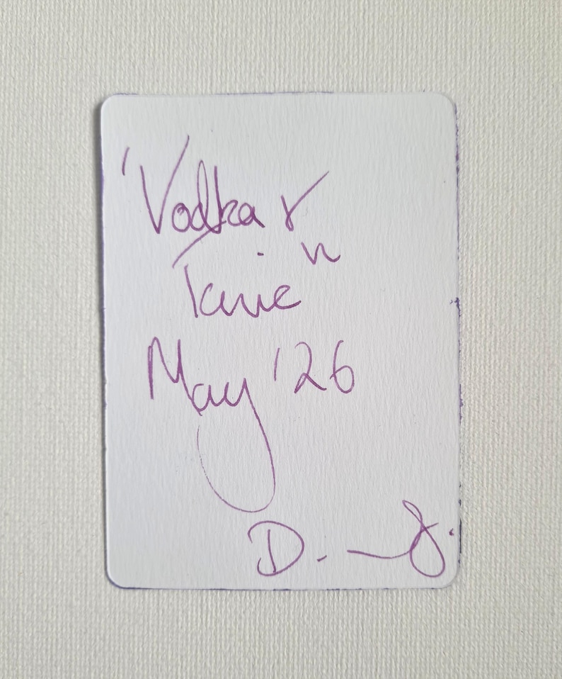 Original ACEO Kunst Sammelkarten, Wodka und Tonic - Etsy.de