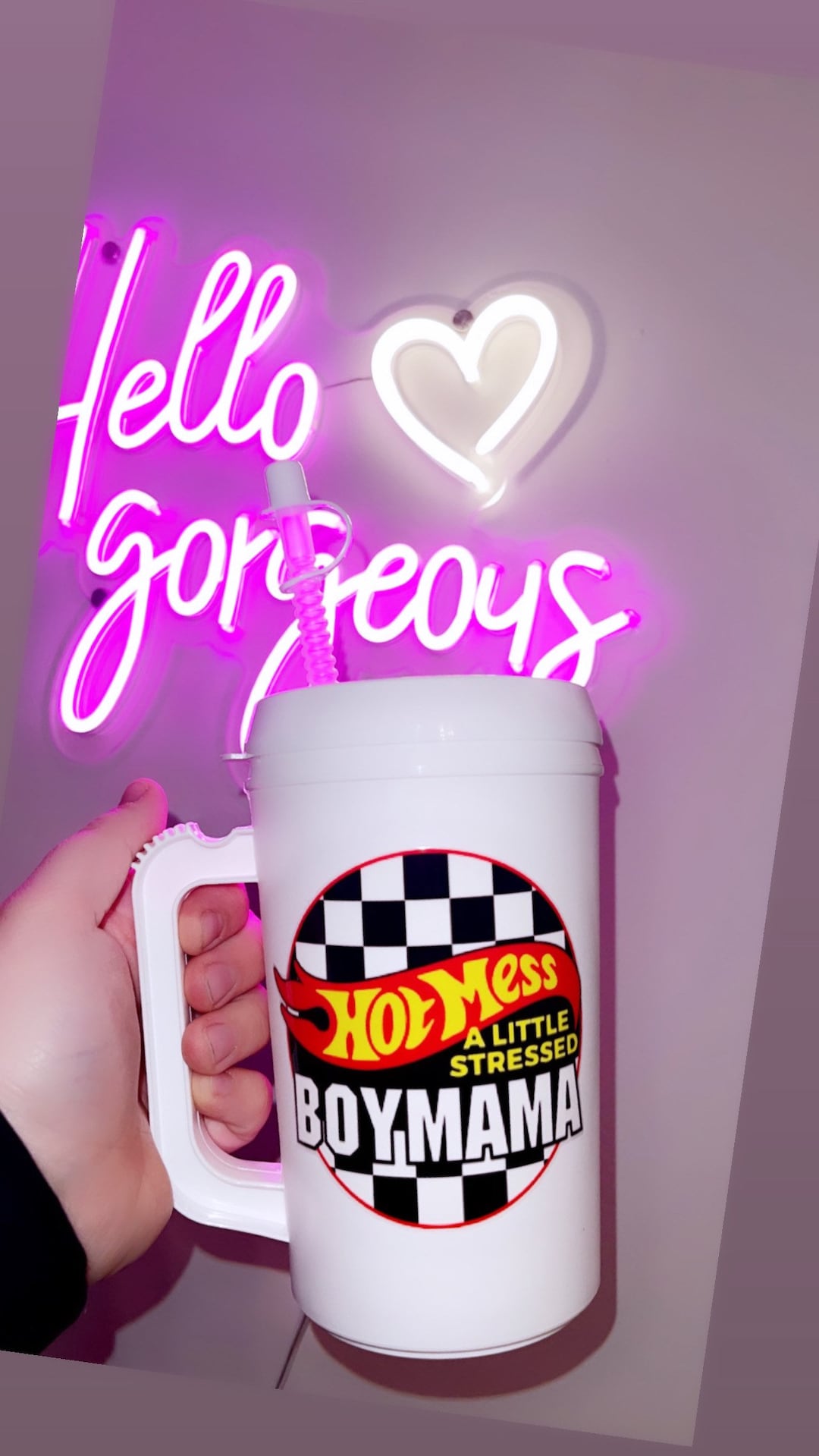 Hot Mess Boy Mom 22oz MEGA MUG Retro 90s Hot/cold BPA Free Mug - Etsy