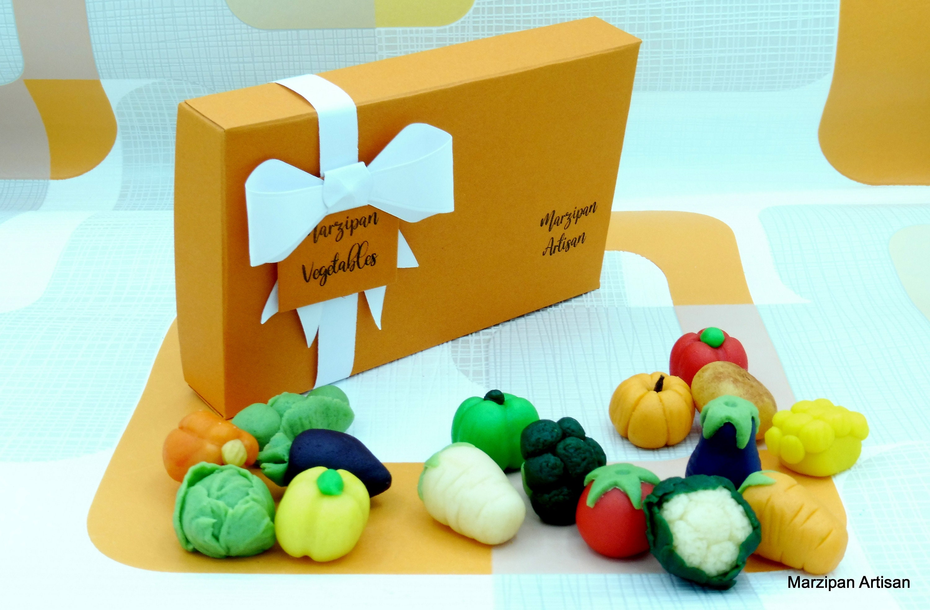 Marzipan Vegetables Box of 15 Novelty Food Lovers Gift - Etsy UK