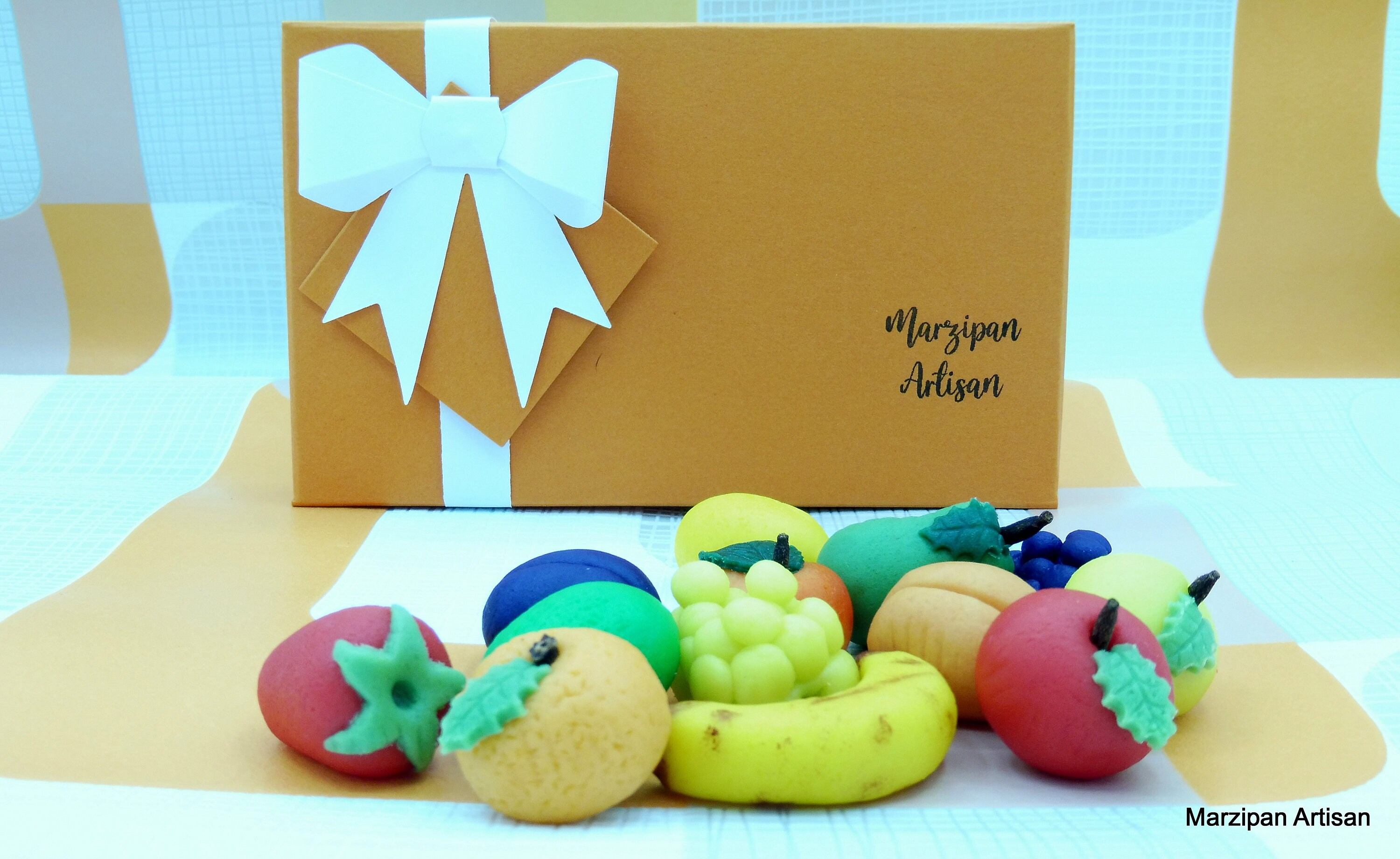 Marzipan Fruits Custom Handmade Box Small Medium Large Vegan - Etsy UK