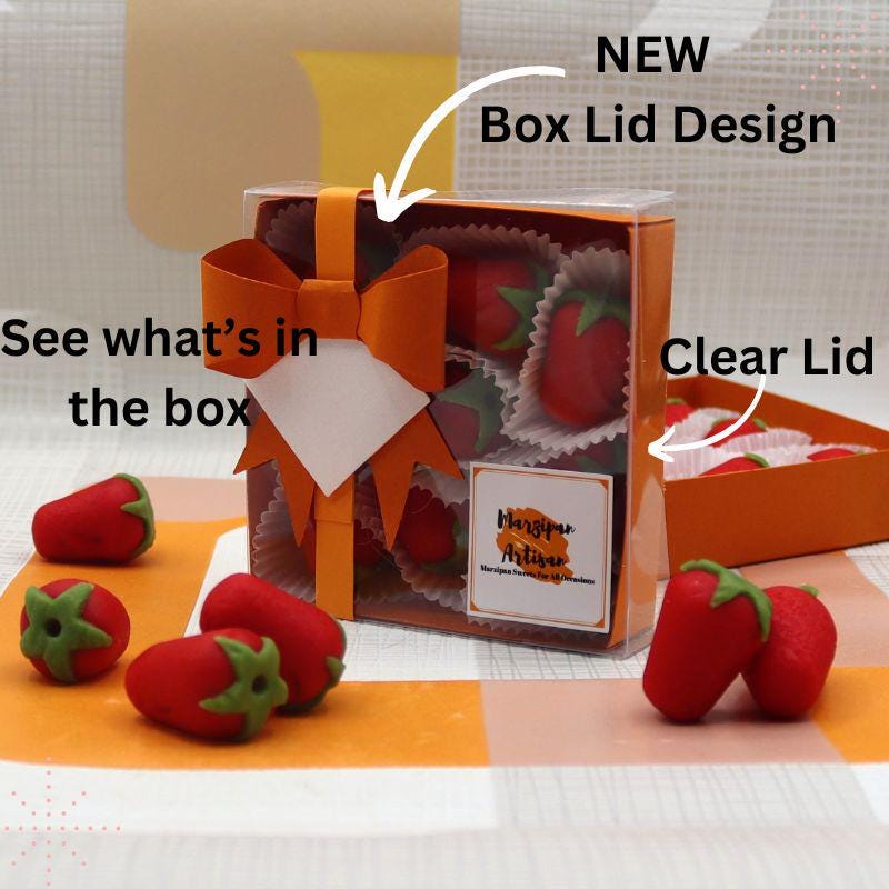 Marzipan British Afternoon Tea 18 Selection Box Birthday Vegan Foodie ...