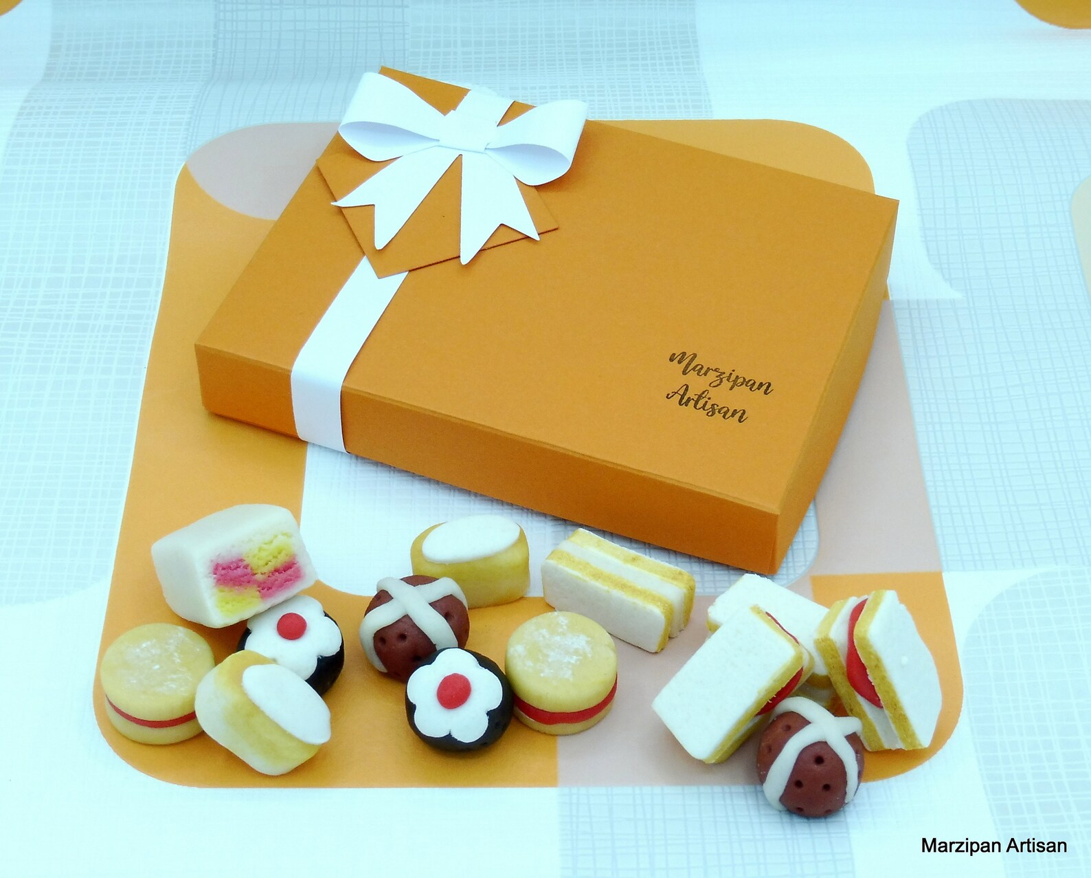 Marzipan British Afternoon Tea 18 Selection Box Birthday Vegan - Etsy UK