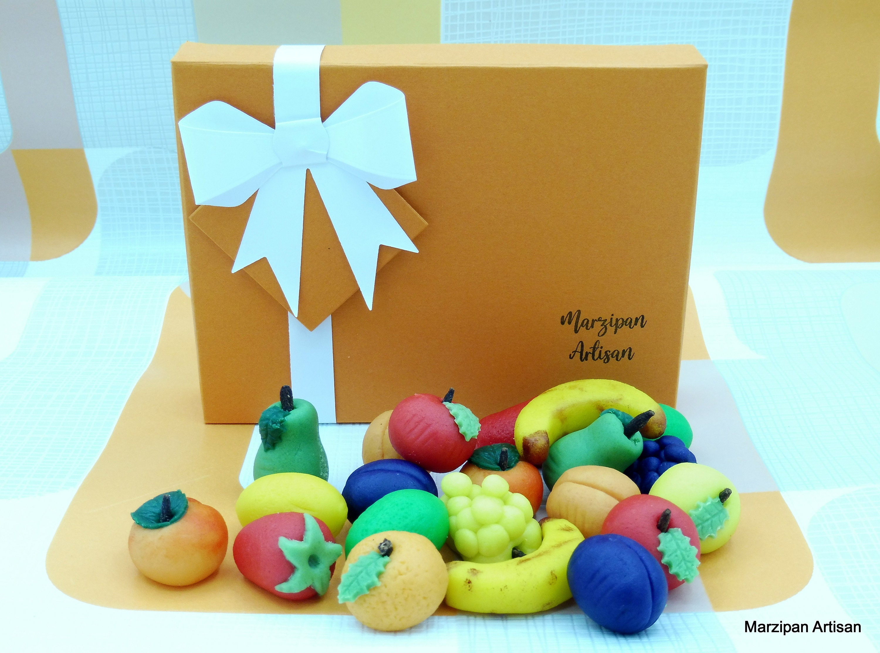 Marzipan Fruits Custom Handmade Box Small Medium Large Vegan - Etsy UK