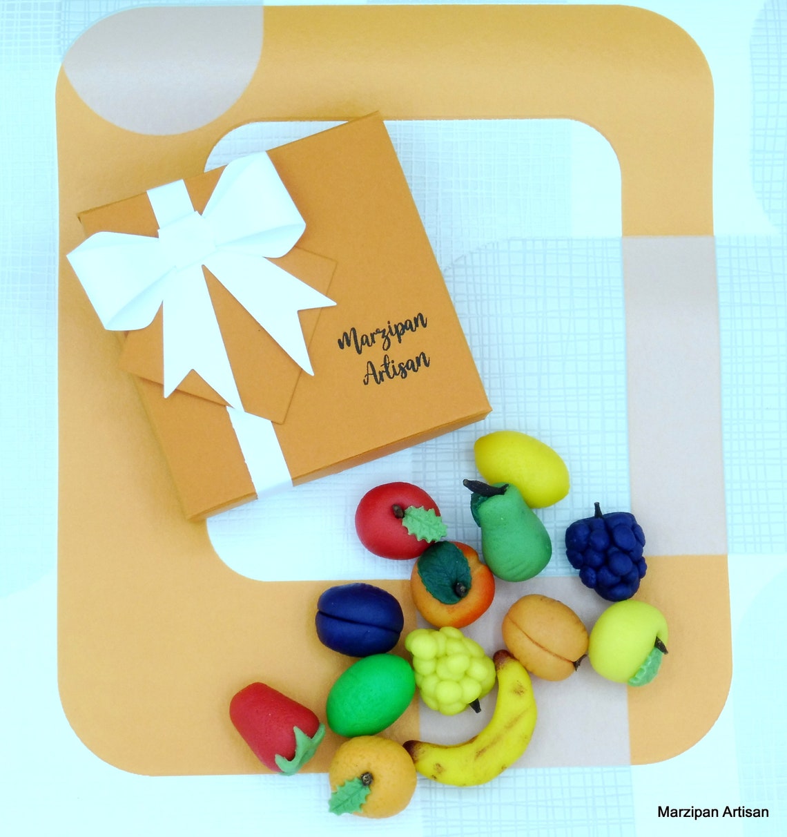 Marzipan Fruits Custom Handmade Box Small Medium Large Vegan - Etsy UK