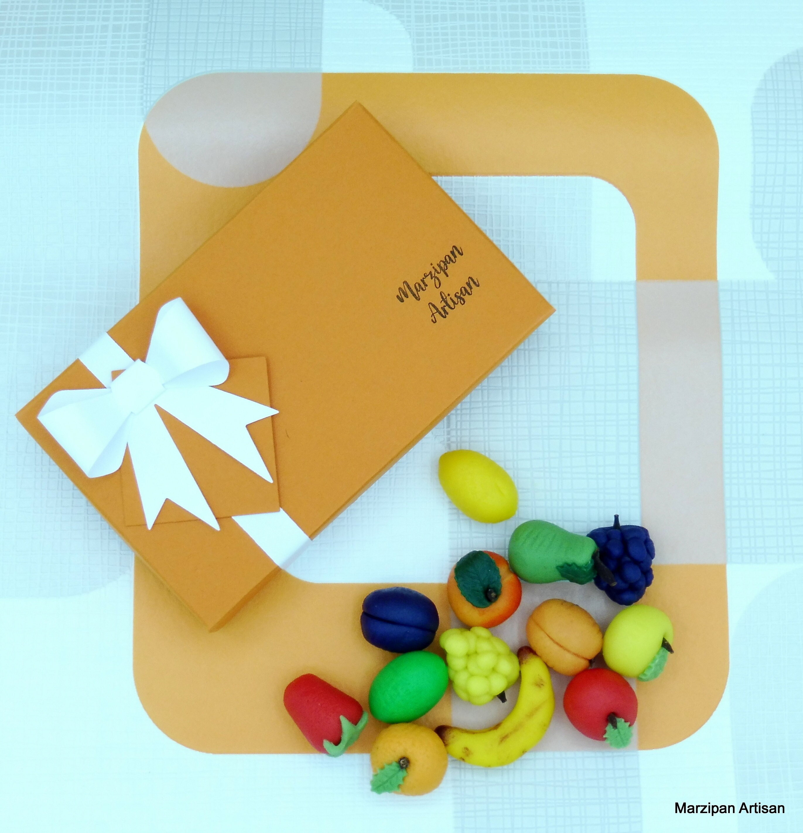 Marzipan Fruits Custom Handmade Box Small Medium Large Vegan - Etsy UK