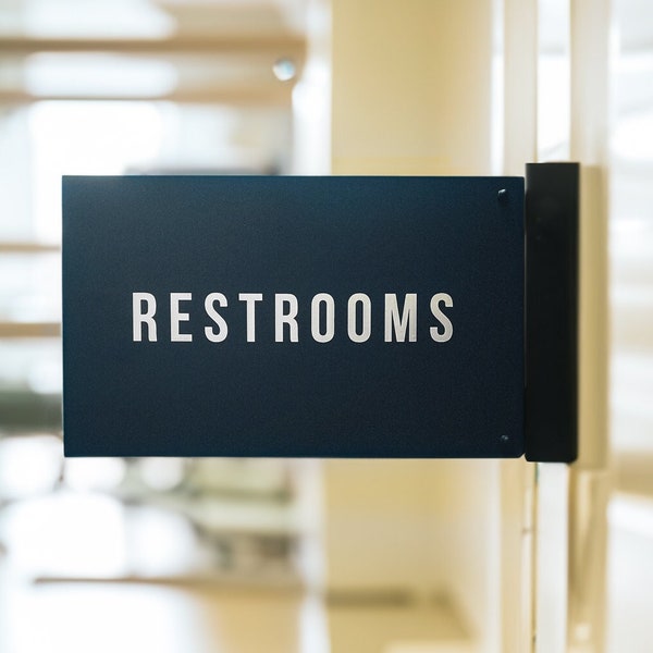Restroom Sign - Etsy