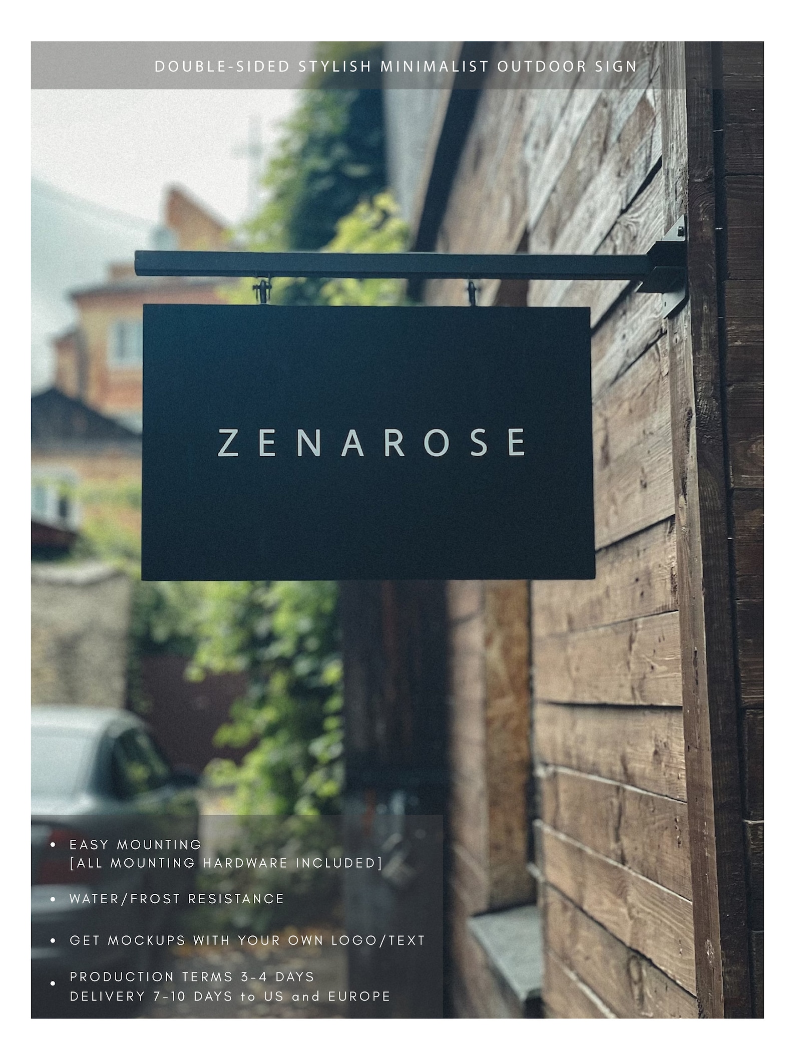 Custom Storefront Sign From Metal and Composite Business Logo ...