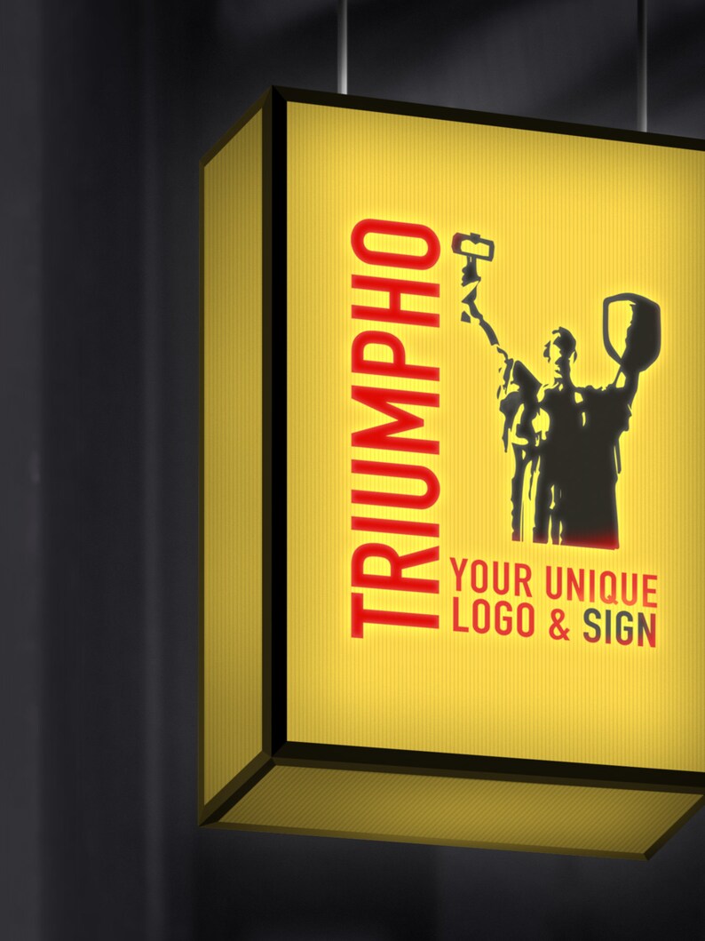 Custom signage. Business Sign with LED lighting. Contemporary | Etsy