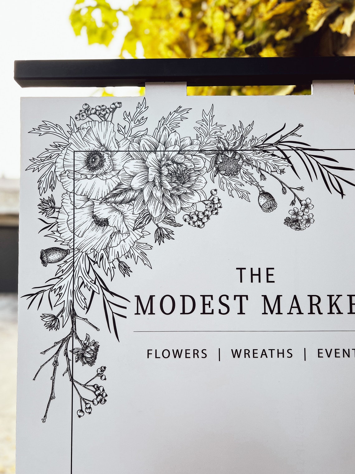 Modern Outdoor Signage From Composite and Steel Handle Shop - Etsy