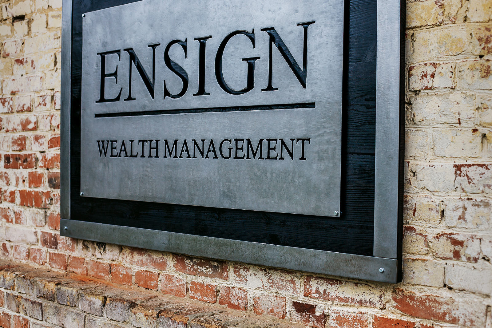 Stylish Steel Sign With Wood. Wood Background Plus Iron Sign | Etsy