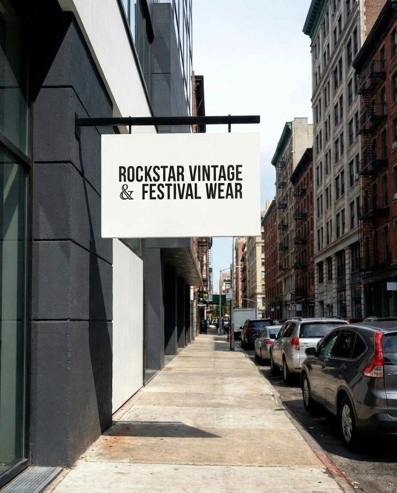 Minimalist Side Signage With Steel Bracket - Custom Blade Sign ...