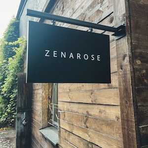 Custom Outdoor Cafe Sign From Composite - Business Logo - Outdoor Sign ...