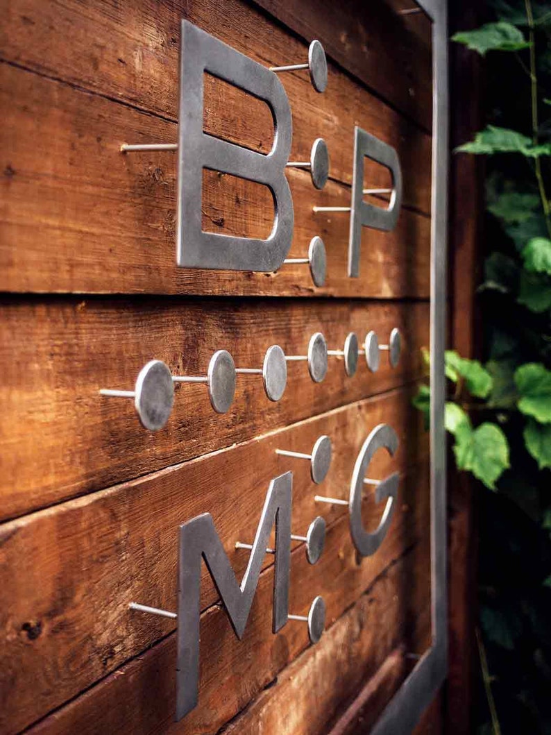 Custom sign from steel. Polished steel sign. Custom metal | Etsy