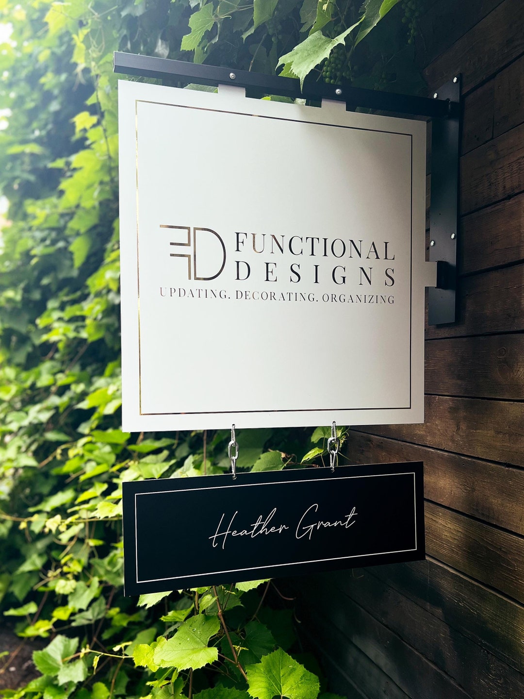 Custom Blade Sign From Composite and Iron - Business Logo - Shop Sign ...