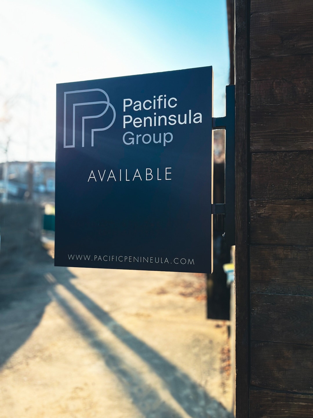 Blade Double-sided Sign From Composite Box + Iron Holder. Wall Mounted ...