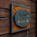 Beautiful Wood Sign With Led. Industrial Sign / Rustic Plaque. - Etsy