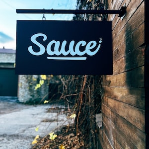 Custom Blade Sign With Metal Bracket - Business Logo - Shop Sign ...