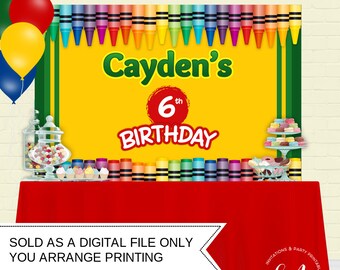 Crayon banner | Etsy