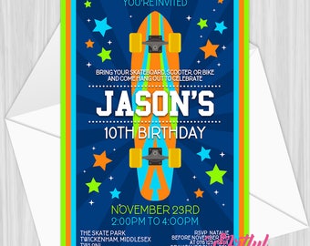 Scooter invitation | Etsy