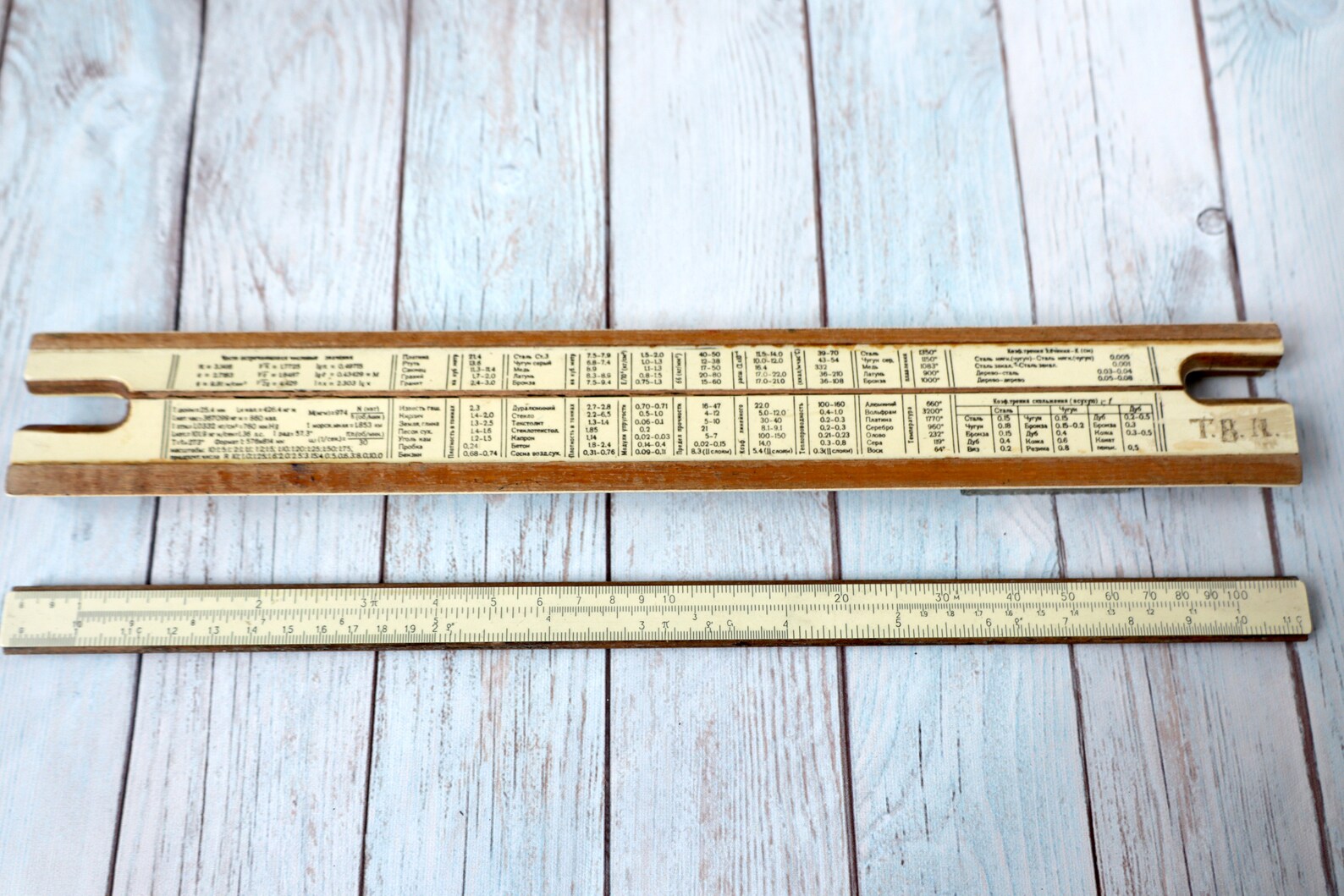 Logarithmic Ruler Vintage Slide Mathematics Calculating Rule - Etsy