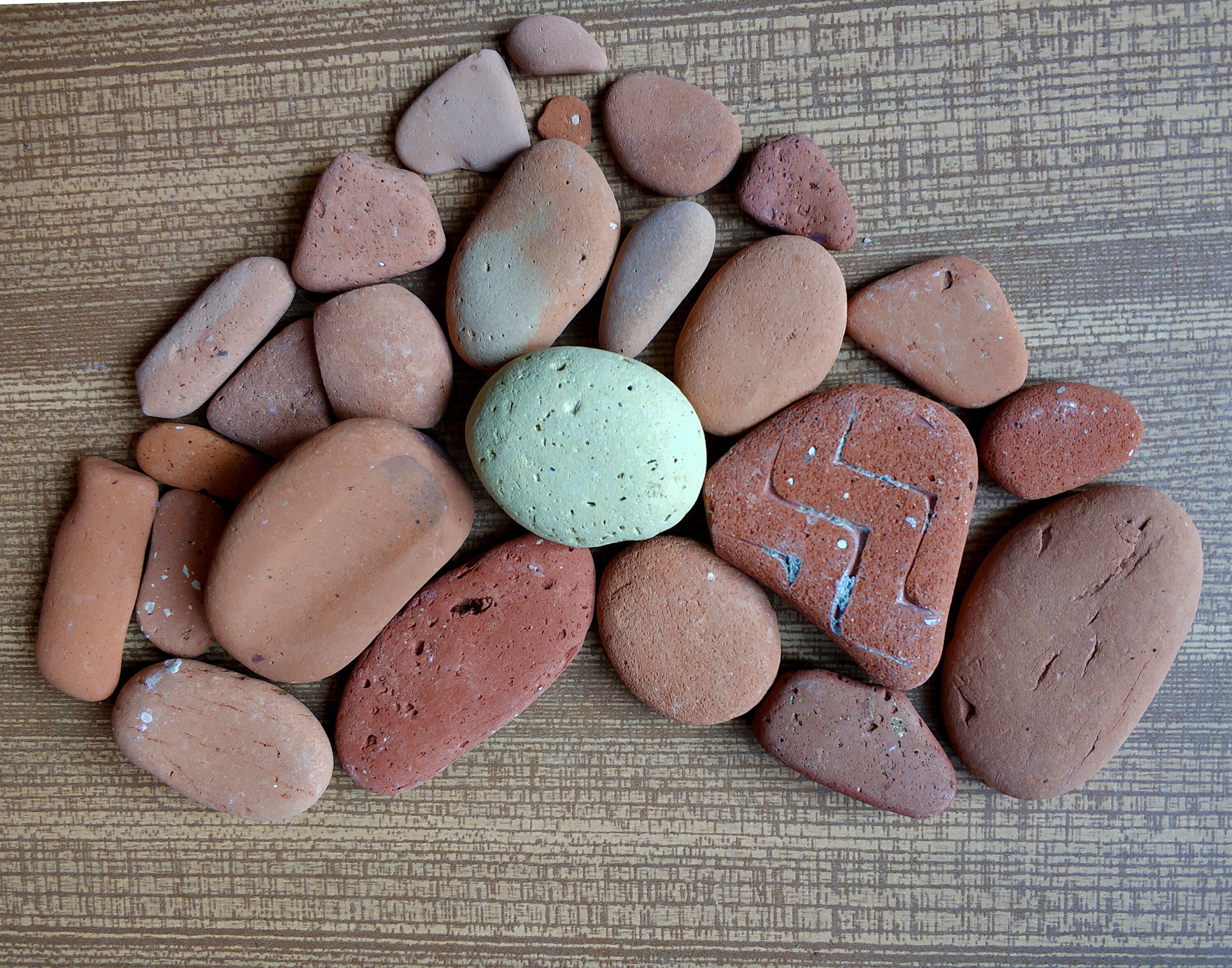 Genuine Sea Terracotta Pottery Beach Stones 25 Supplies - Etsy