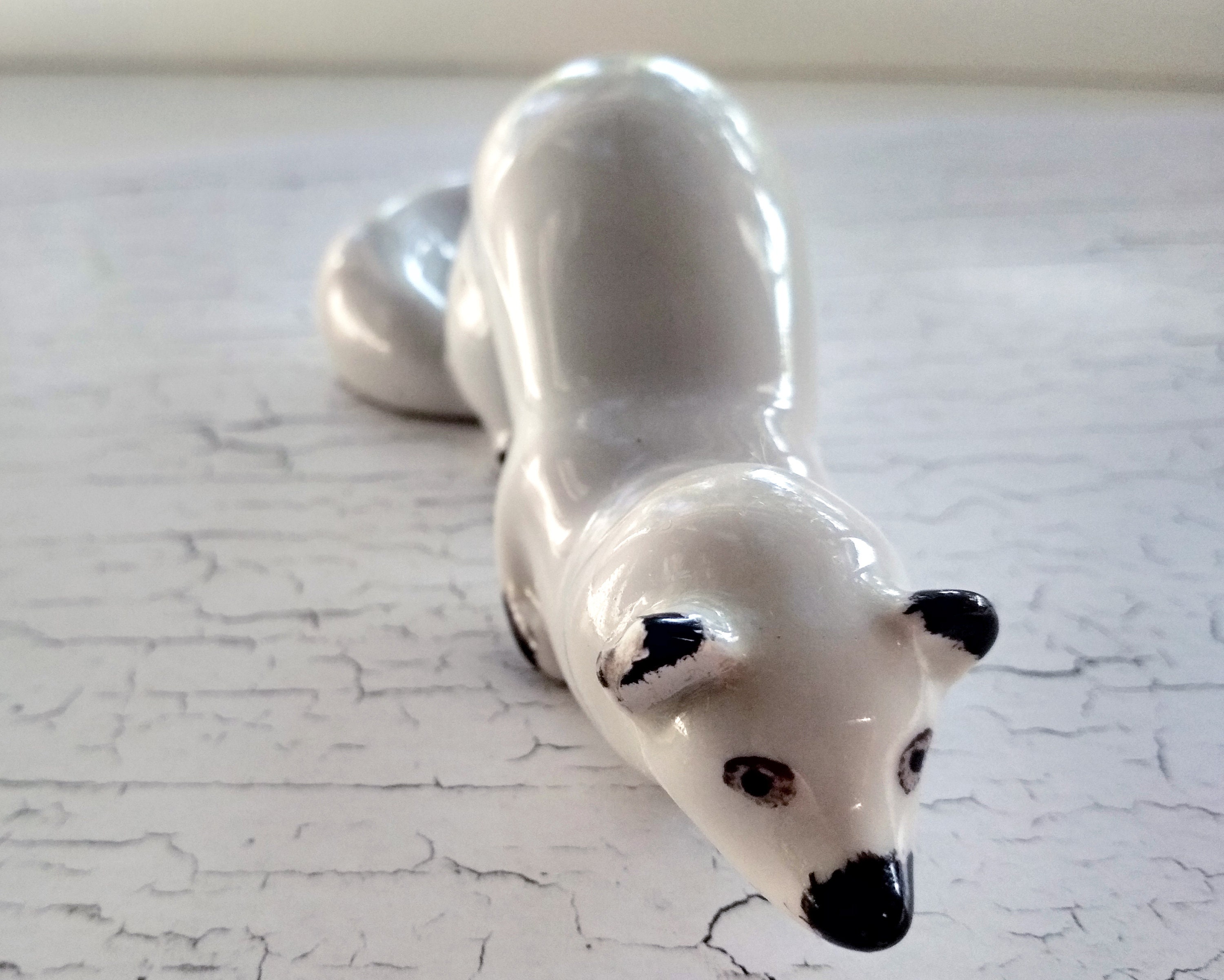 Vintage Stoats Fur Animals Weasels LFZ Factory Stamp Porcelain Figurine ...