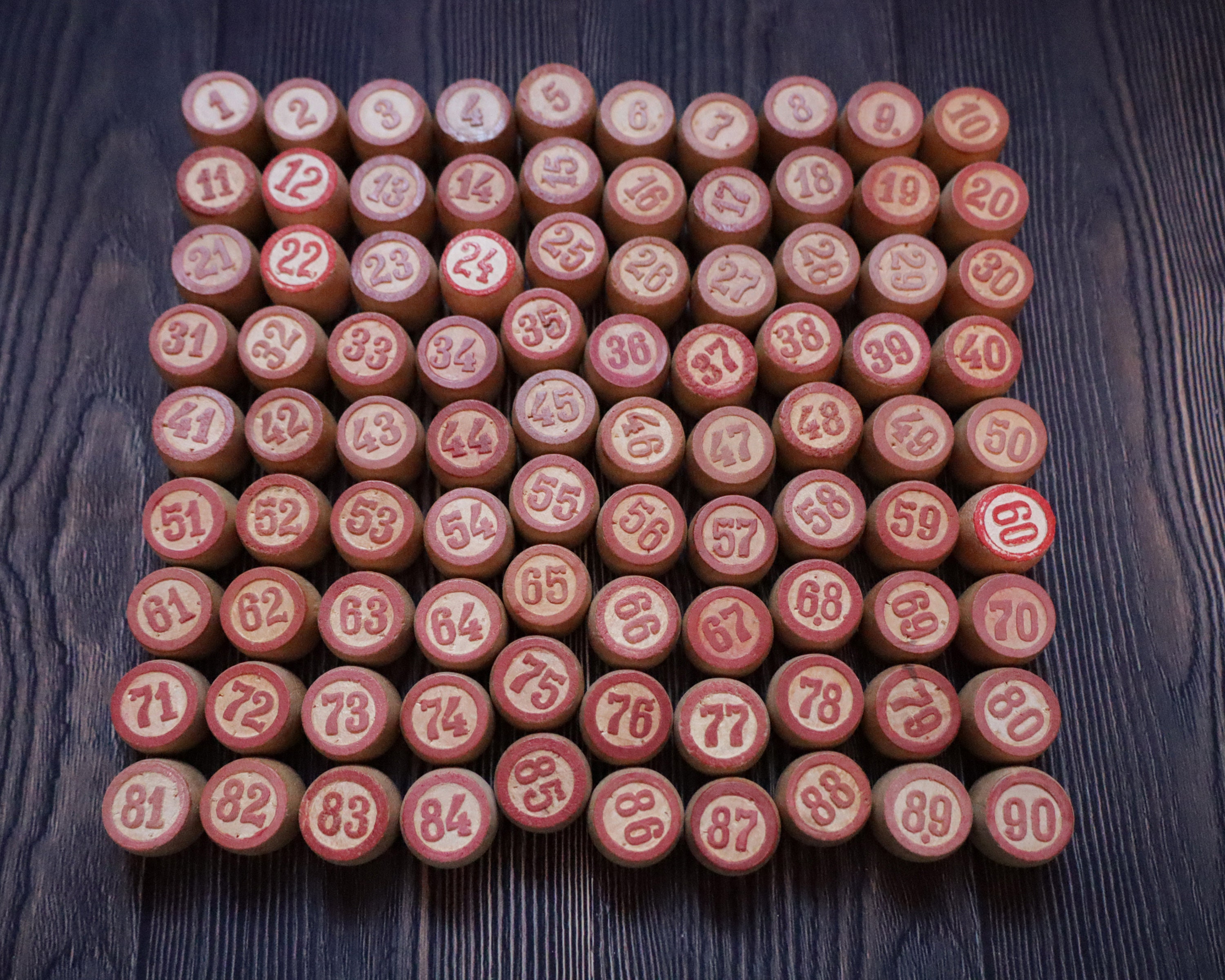 Vintage Lotto Bingo Game Wooden Numbers Loto Game Cards Kegs COMPLETE ...