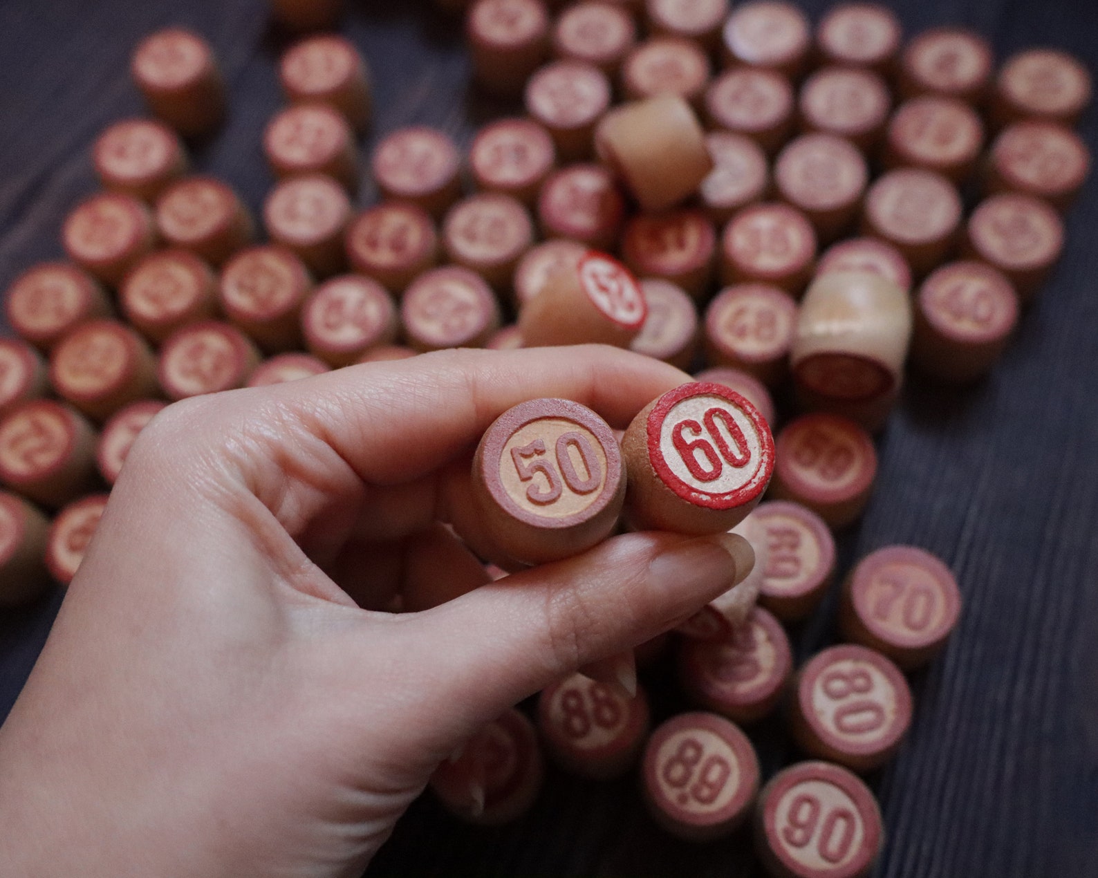 Vintage Lotto Bingo Game Wooden Numbers Loto Game Cards Kegs COMPLETE ...