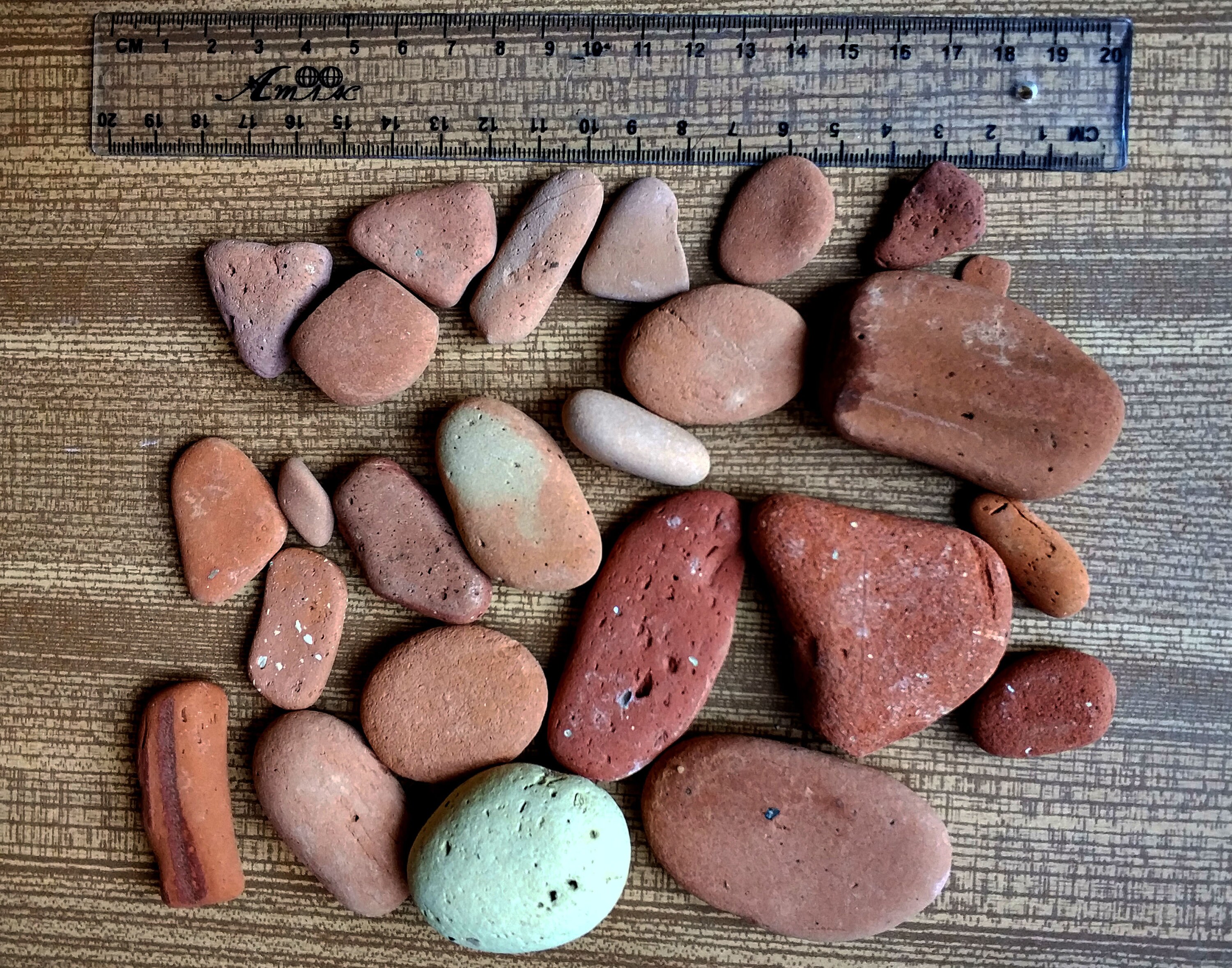 Genuine Sea Terracotta Pottery Beach Stones 25 Supplies - Etsy