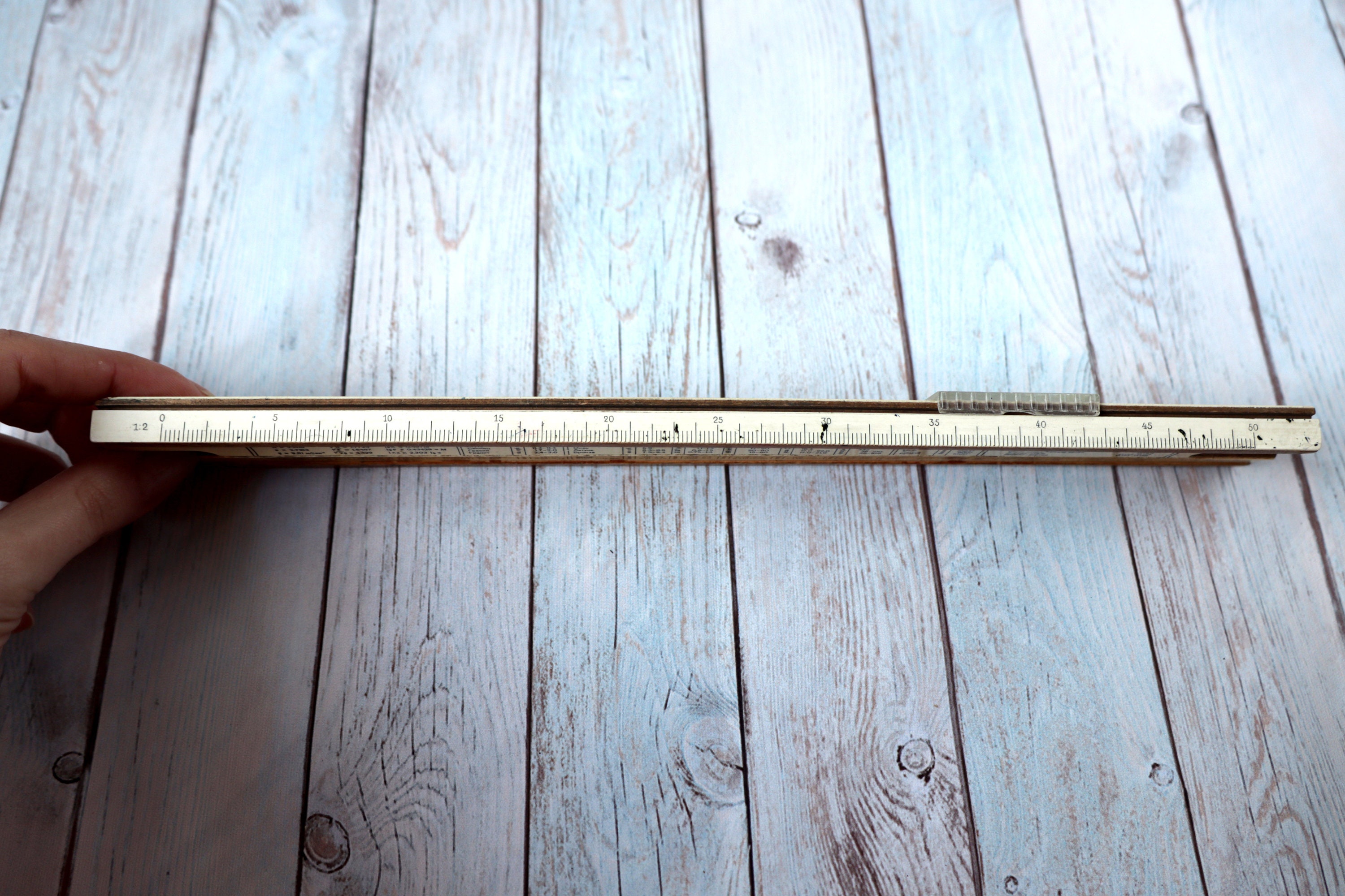 Logarithmic Ruler Vintage Slide Mathematics Calculating Rule - Etsy